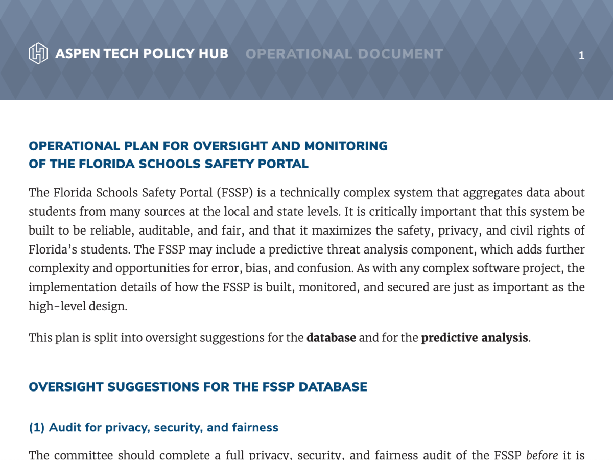 Florida Schools - Aspen Tech Policy Hub
