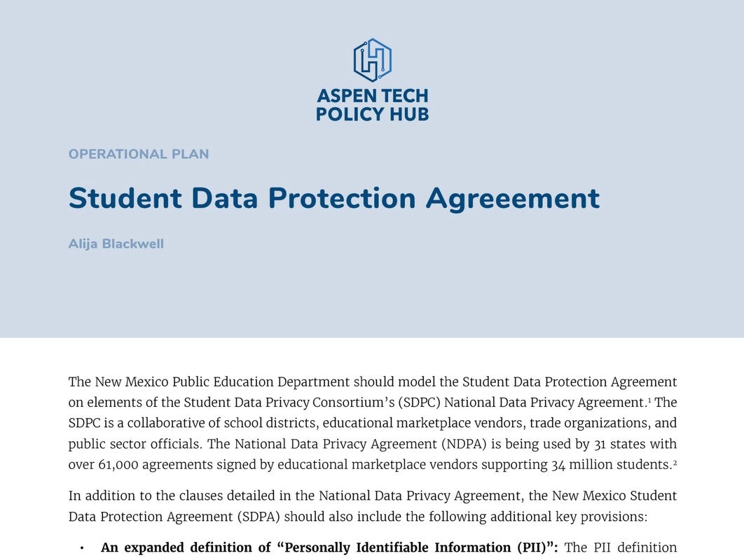 Advancing Students' Digital Rights - Aspen Tech Policy Hub