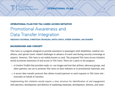 Improving the TSA Experience for People with Disabilities - Aspen Tech ...